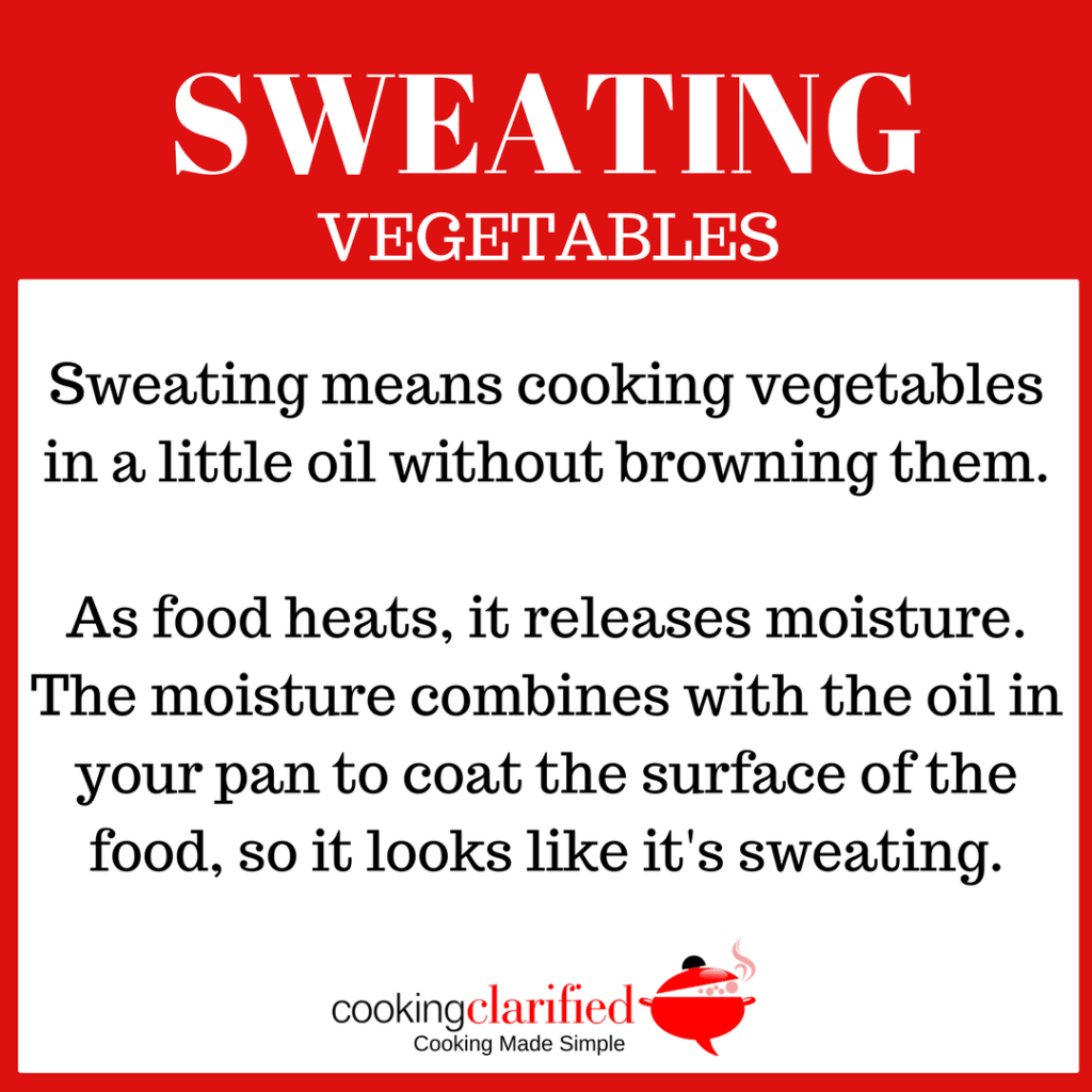 Sweating Vegetables – Cooking Clarified