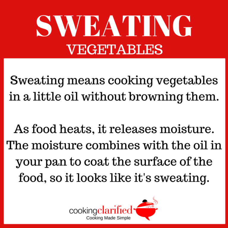 Sweating Vegetables – Cooking Clarified