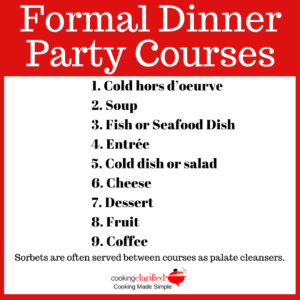Formal Dinner Party Courses – Cooking Clarified
